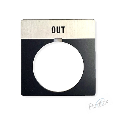 Panel Mounted Valve Legend Plate [59068-13]