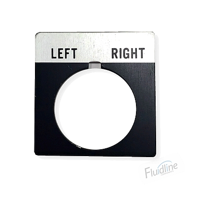 Panel Mounted Valve Legend Plate [59068-73]